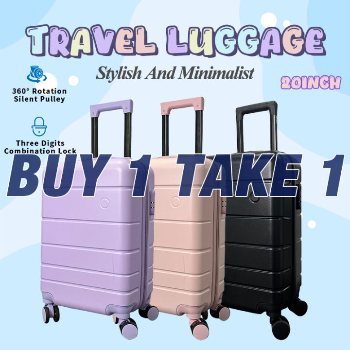AIREA Buy 1 Take 1 Maleta Travel Bags Luggage 7kg Suitcase 20/24 inch ...