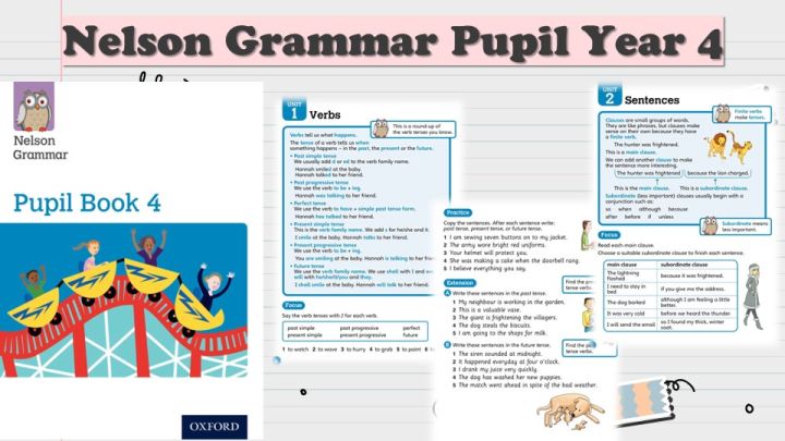 [PRE420] 67 pages Nelson Grammar Pupil Book 4 Year 4 Workbook Worksheet ...