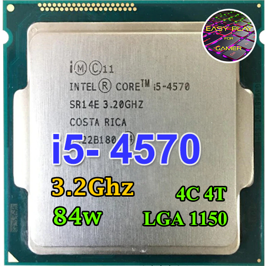 ซีพียู CPU Intel Core i5-4570 4คอ 4เทรด 84W LGA 1150 ฟรีซิลิโคน1ซอง i5 ...