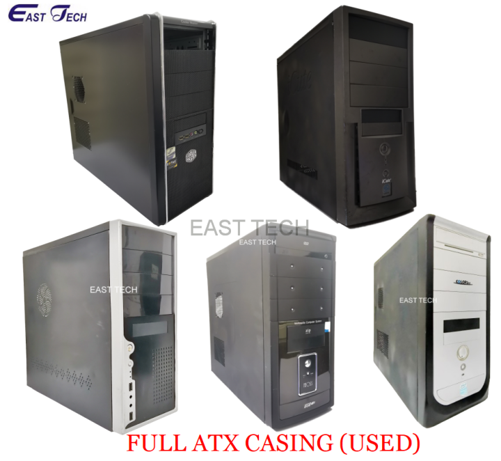 COMPUTER FULL ATX CASE CASING NO POWER SUPPLY (USED) | Lazada