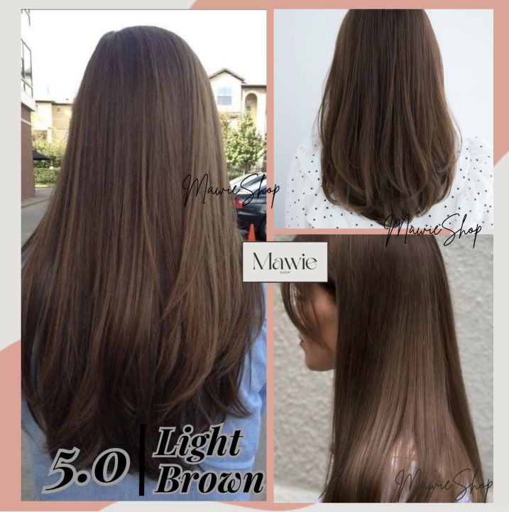 Bremod 5.0 Light Brown Hair Color set with Oxidizer (6%, 9%, or 12% ...