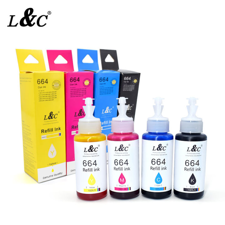 【PH Ready Stock】L&C Refill Epson 664 Ink Dye Ink For Epson L Series ...