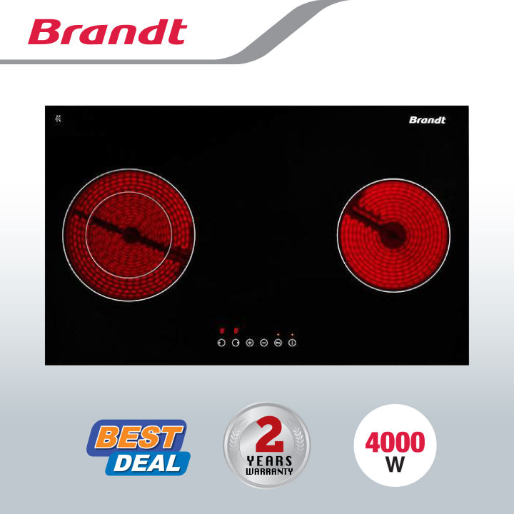 Brandt 2 Zone Vitroceramic Hob (70cm) BPV2272B | Lazada