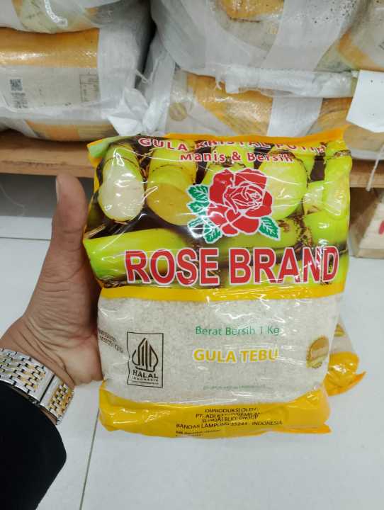 Gula Pasir Rose Brand KUNING 1 KG / Gula Putih Tebu Kristal Manis ...