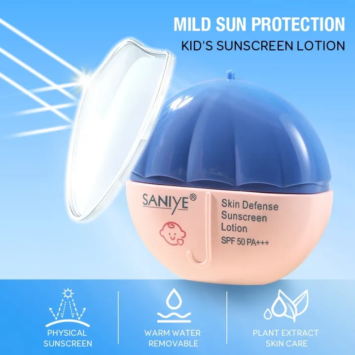 SANIYE SUNSCREEN R1296 Kid's Sunscreen Lotion SPF 50 PA+++ | Lazada ...