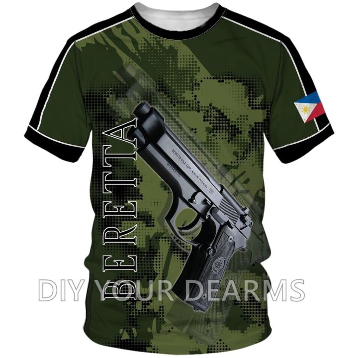 TACTICAL T SHIRT Full Sublimation 3D T-Shirt Summer Short Sleeve Tee ...