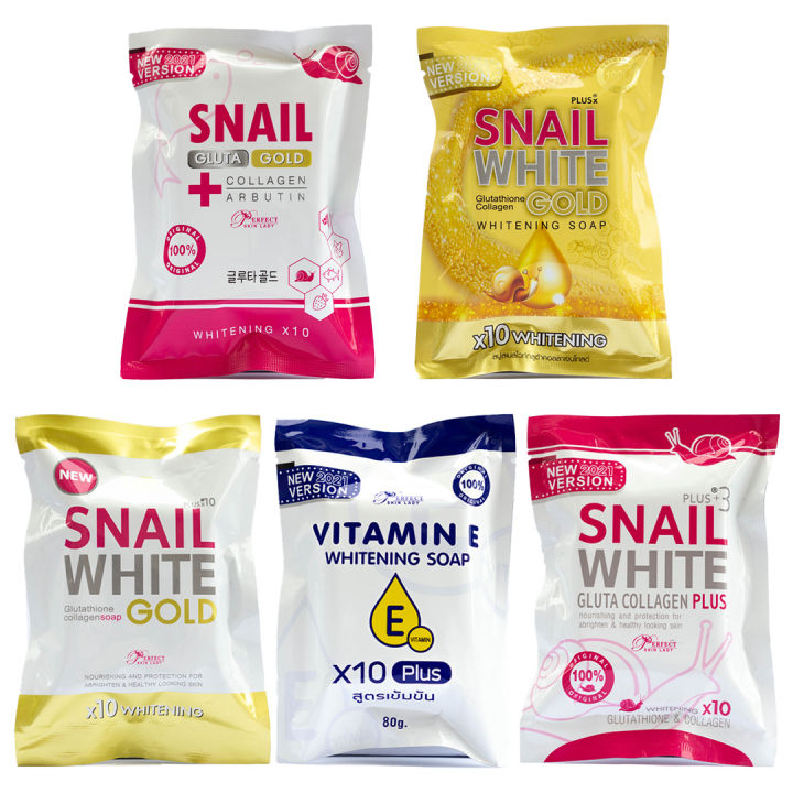 Perfect Skin Lady Vitamin E Whitening SnailGluta Collagen Soap 2021 ...
