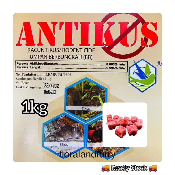 1kg Antikus Racun Tikus Paling Kuat Paling Berkesan Ubat Tikus Sawah ...