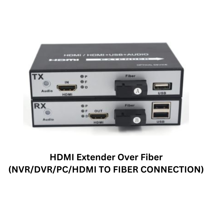 HDMI Extender Over Fiber 20km (NVR/DVR/PC/HDMI TO FIBER CONNECTION ...