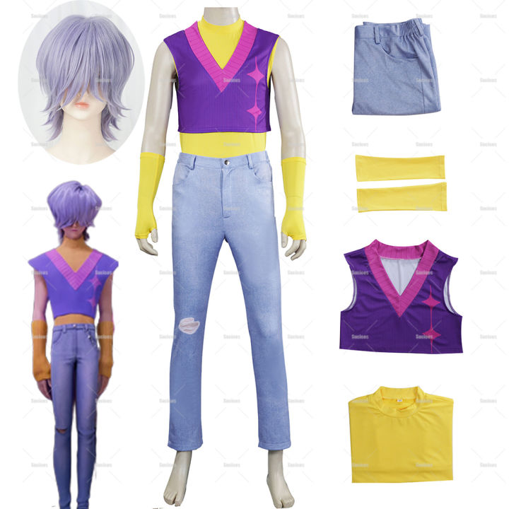 Kids Boys Mystery Cosplay Costume Wig Kpop Demon Hunters Saja Boys Men ...