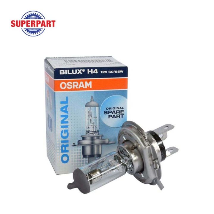 หลอดไฟหน้า OSRAM H4(12V)60/55W(จานแฉก) (64193) (ราคาต่อ 1 ชิ้น) | Lazada.co.th