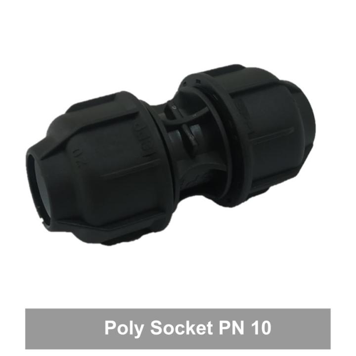 Poly Socket 1/2" 20 mm Penyambung Poly Paip HDPE Poly Fitting Malaysia ...
