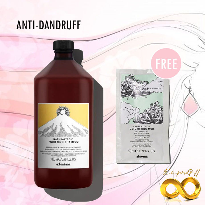 Davines NaturalTech Purifying | Anti-Dandruff Shampoo & Gel | Dandruff Control | Antidandruff ...
