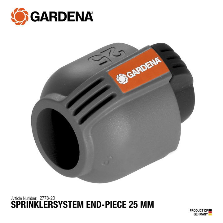 GARDENA Pipeline End Piece 25mm – Water-Secure End Cap for Garden ...