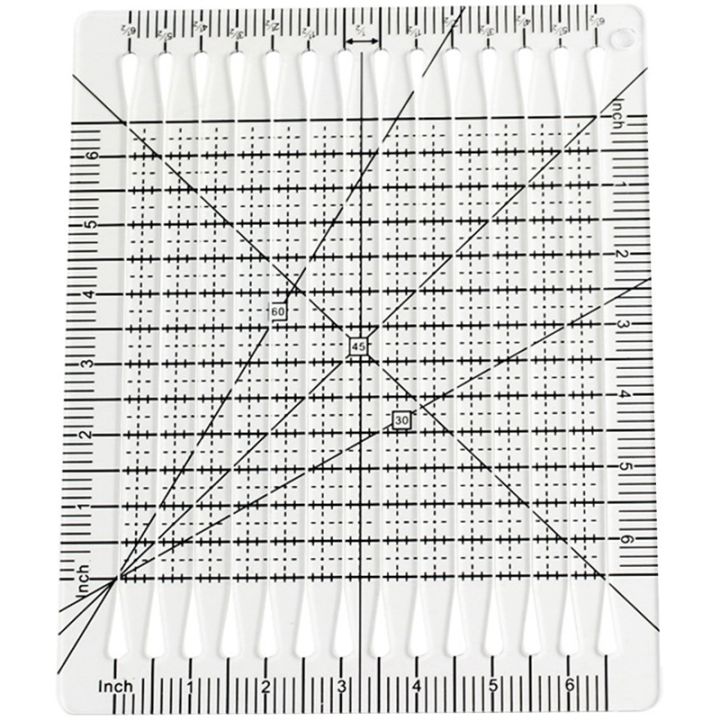 1 Piece 5 in 1 Quilt Cutting Ruler Charming Shape Cutting Quilting ...