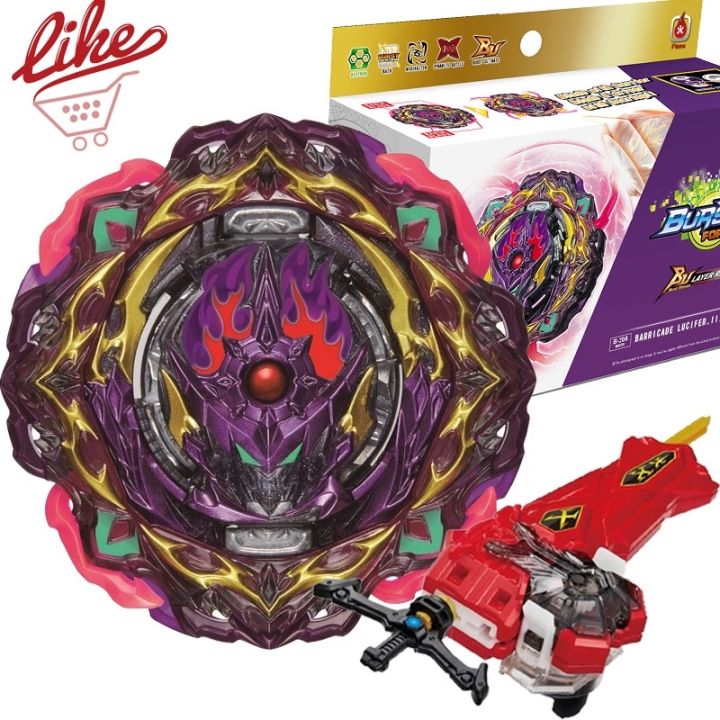 Beyblade Burst BU Booster B-206 Barricade Lucifer with B-184 Launcher ...