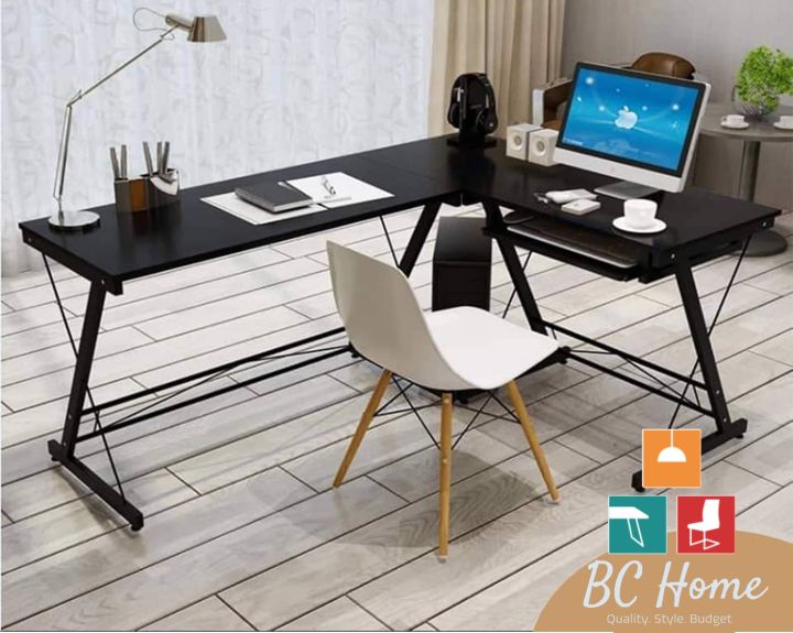 Minimalist Executive Corner Computer Table (L Shaped Table Desk ...