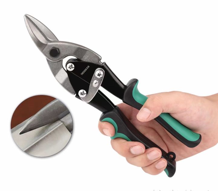 KK Metal Sheet Cutter Aviation Tin Snip Straight / Right Cut Heavy Duty ...