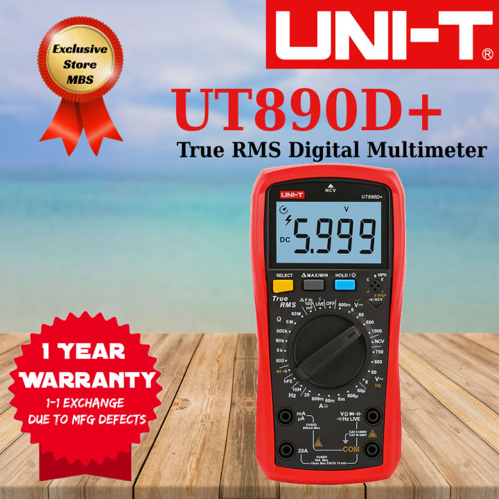 UNI-T UT890D+ True RMS Digital Multimeter | Lazada