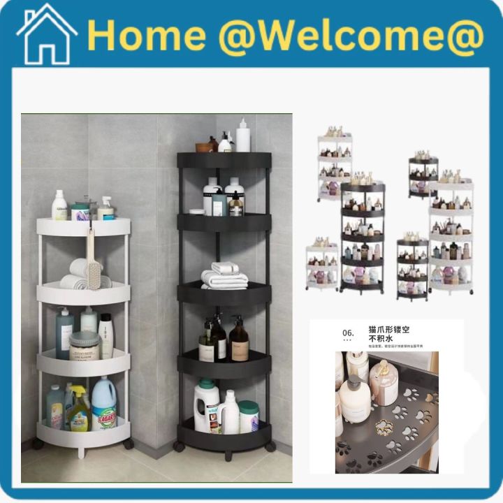 Tri-Corner Rack Bathroom Corner Triangular Corner Rack Corner Storage ...