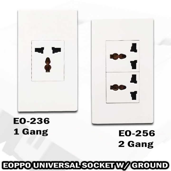 EOPPO EO236 / EO256 WIDE SERIES UNIVERSAL OUTLET | Lazada PH