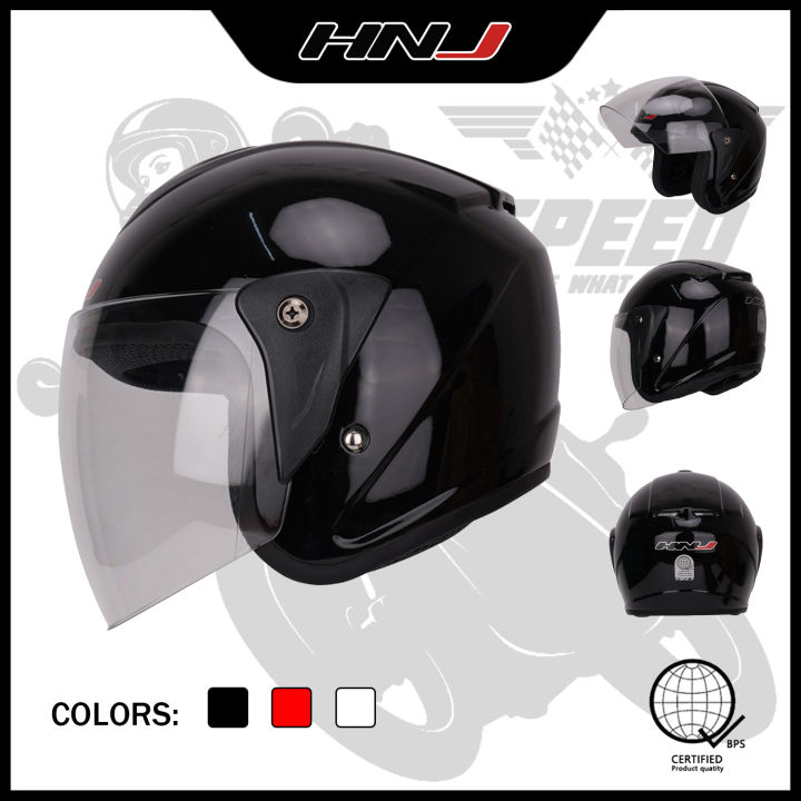 HNJ A4-002 Motorcycle half Face helmet original clear Single visor ...