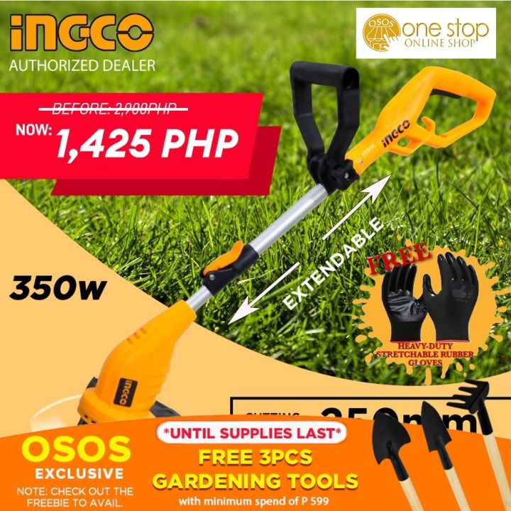 INGCO Original Extendable Grass Trimmer Garden Grass Cutter GT-3512 w ...