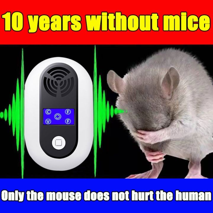 10years without mice！Ultrasonic Pest Repeller Sound waves to repel mice ...