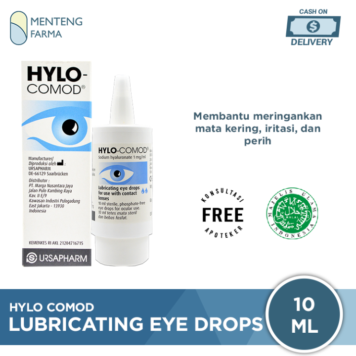 Hylo Comod Lubricating Eye Drops 10 mL - Obat Tetes Mata Kering ...