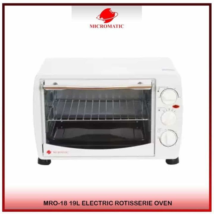 Micromatic MRO-18 Electric Roaster Oven 19L (White) | Lazada PH