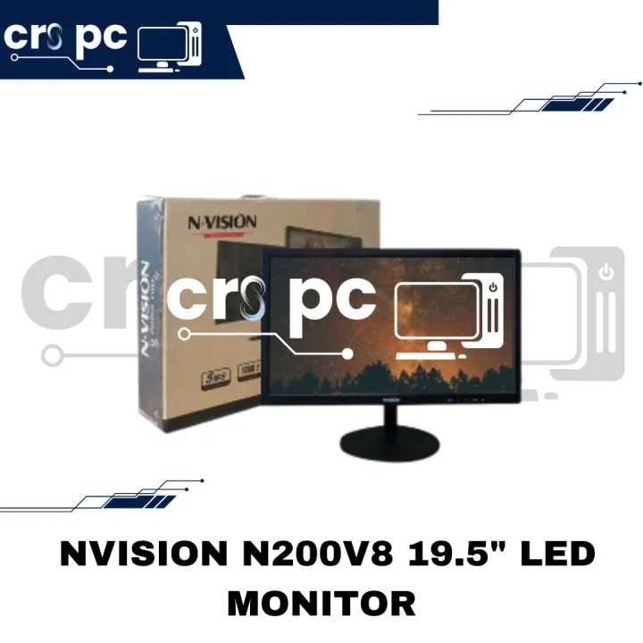 NVISION N200V8 19.5" LED MONITOR | Lazada PH