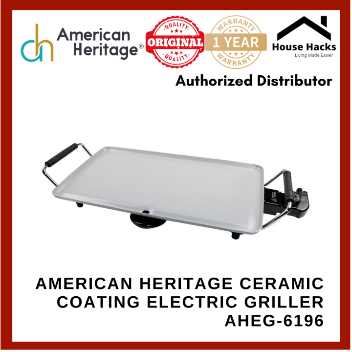 American Heritage Ceramic Coating Electric Griller AHEG-6196 (House ...