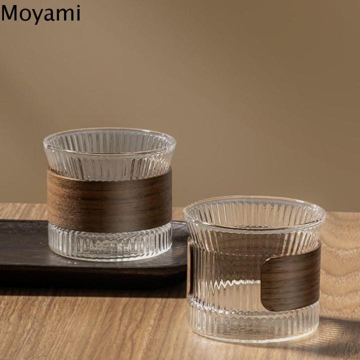 MOYAMI แขนไม้วอลนัท แก้วมักแก้ว สไตล์ญี่ปุ่นแบบ น่ารักน่ารักๆ ภาชนะ ...