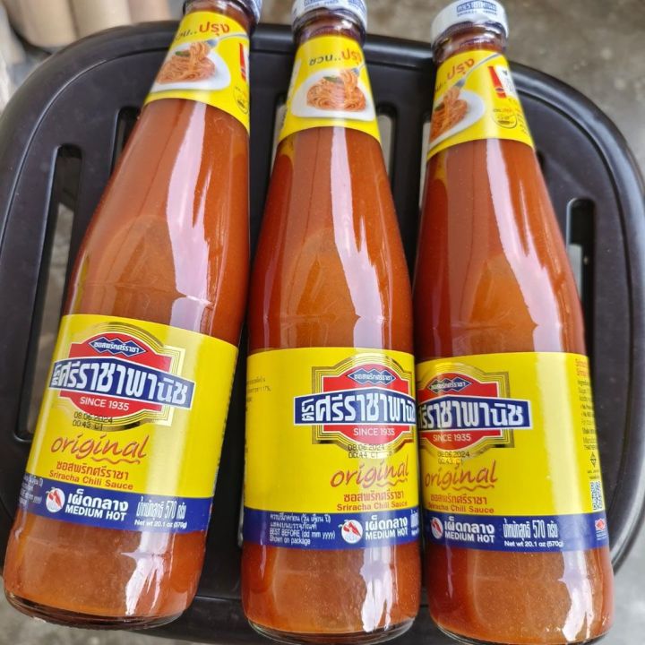 ♖SriRaja Panich Sri Raja Panich 570g Sri Racha Chili Sauce Sriracha Panich Medium Spicy Chili ...