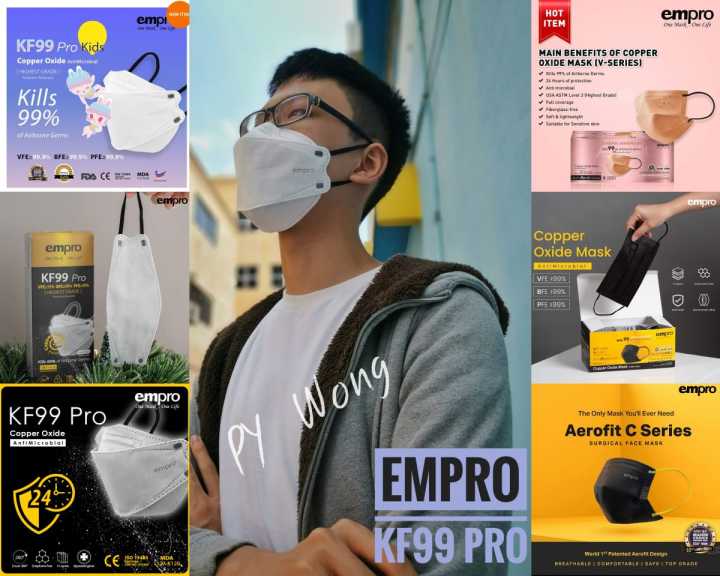 Empro Surgical /Medical Face Mask 50s~ASTM Level 3/KF 99 Pro 10's | Lazada
