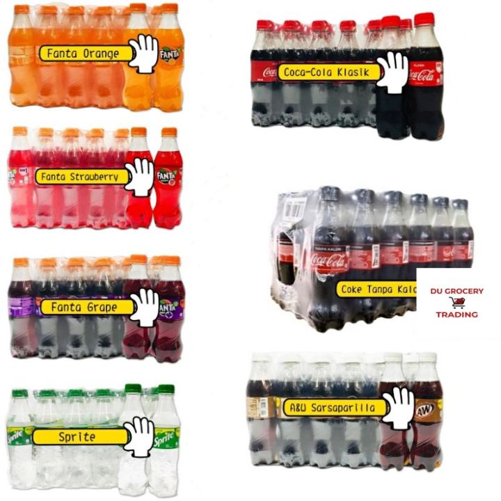 Minuman Dalam Botol (250ml x24) Coca Cola / Sprite / Coke / Fanta ...