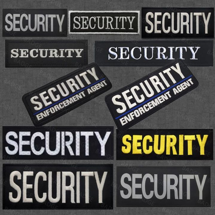 Armed Reflective IR Security Guard Embroidered Patch Sheriff Officer ...