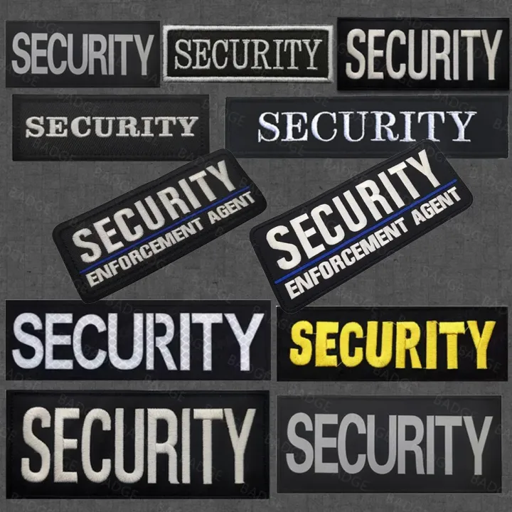 Armed Reflective IR Security Guard Embroidered Patch Sheriff Officer ...