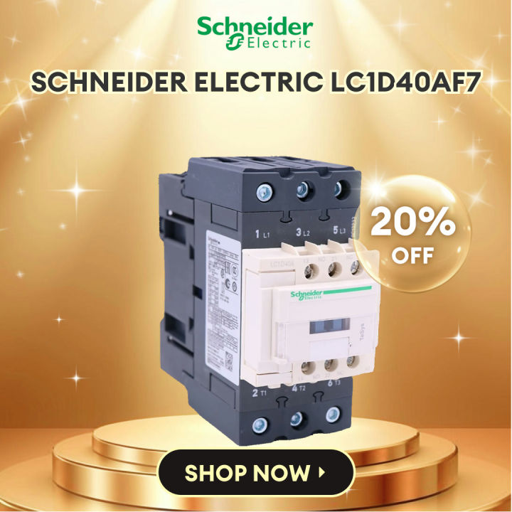 SCHNEIDER ELECTRIC TeSys D contactor - 3P(3 NO) - AC-3 - = 440 V 40 A ...