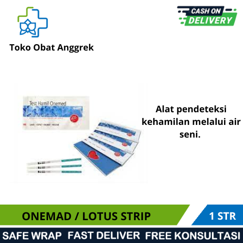 ONEMAD / LOTUS STRIP / ALAT TES KEHAMILAN/ TESTPACK SEKALI PAKAI ...