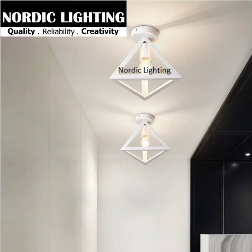 Decorative Triangle Ceiling Light Nordic Lighting Designer Decoration ...