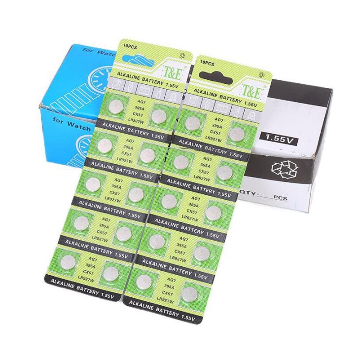 Vỉ 10 Pin cúc áo AG7 / LR927 / SR927SW / 399A dùng cho đồng hồ đeo tay ...