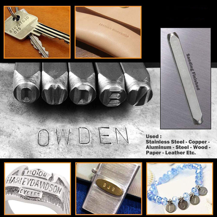 6/8mm Letter Puncher Digital Punch Steel Code Steel Metal Letter And ...