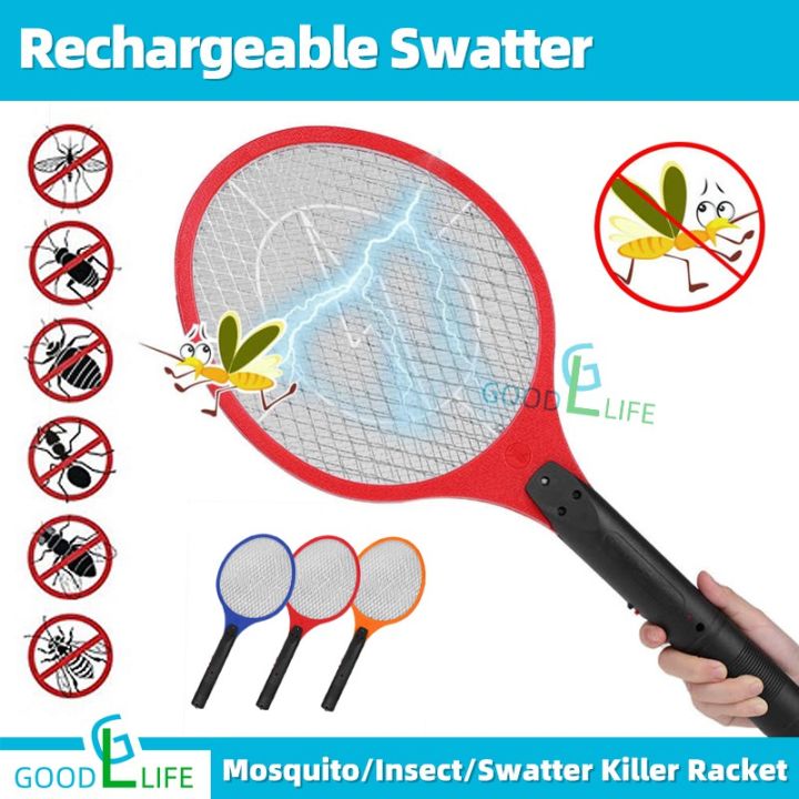 Battery Model Rechargeable Mosquito/Insect/Swatter Killer Racket ...