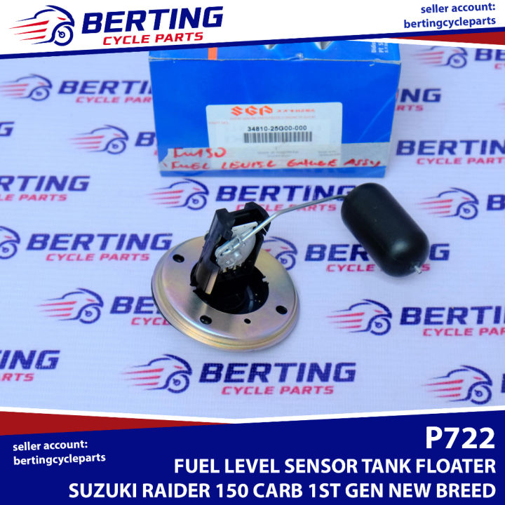 SGP FUEL LEVEL SENSOR TANK FLOATER Suzuki Raider 150 Carb 1st GEN ...