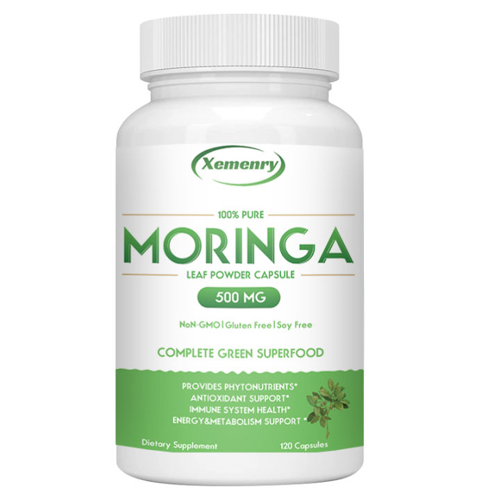 Organic Moringa Supplement Made from Moringa Leaf Powder Extract and ...