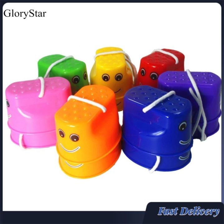 GloryStar Bucket Stilts Kid Walking Cups, Kids Stepper Toy Walking ...
