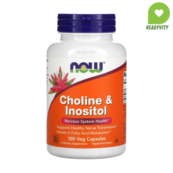 NOW Foods, Choline & Inositol, 100 Veg Capsules | Lazada.co.th