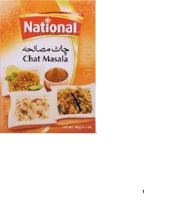 National Chat Masala Mix Spice (55 Gram Pack) / Masala Chat Campuran ...