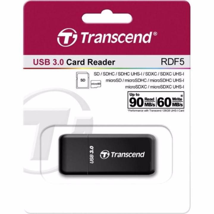 Transcend RDF5 USB 3.0 Card Reader for SD and MicroSD | Lazada Singapore
